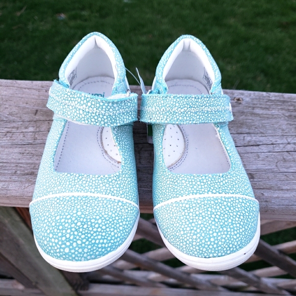 Umi | Shoes | Brand New Nwt Girls Umi Light Blue Velcro Mary Jane Style ...